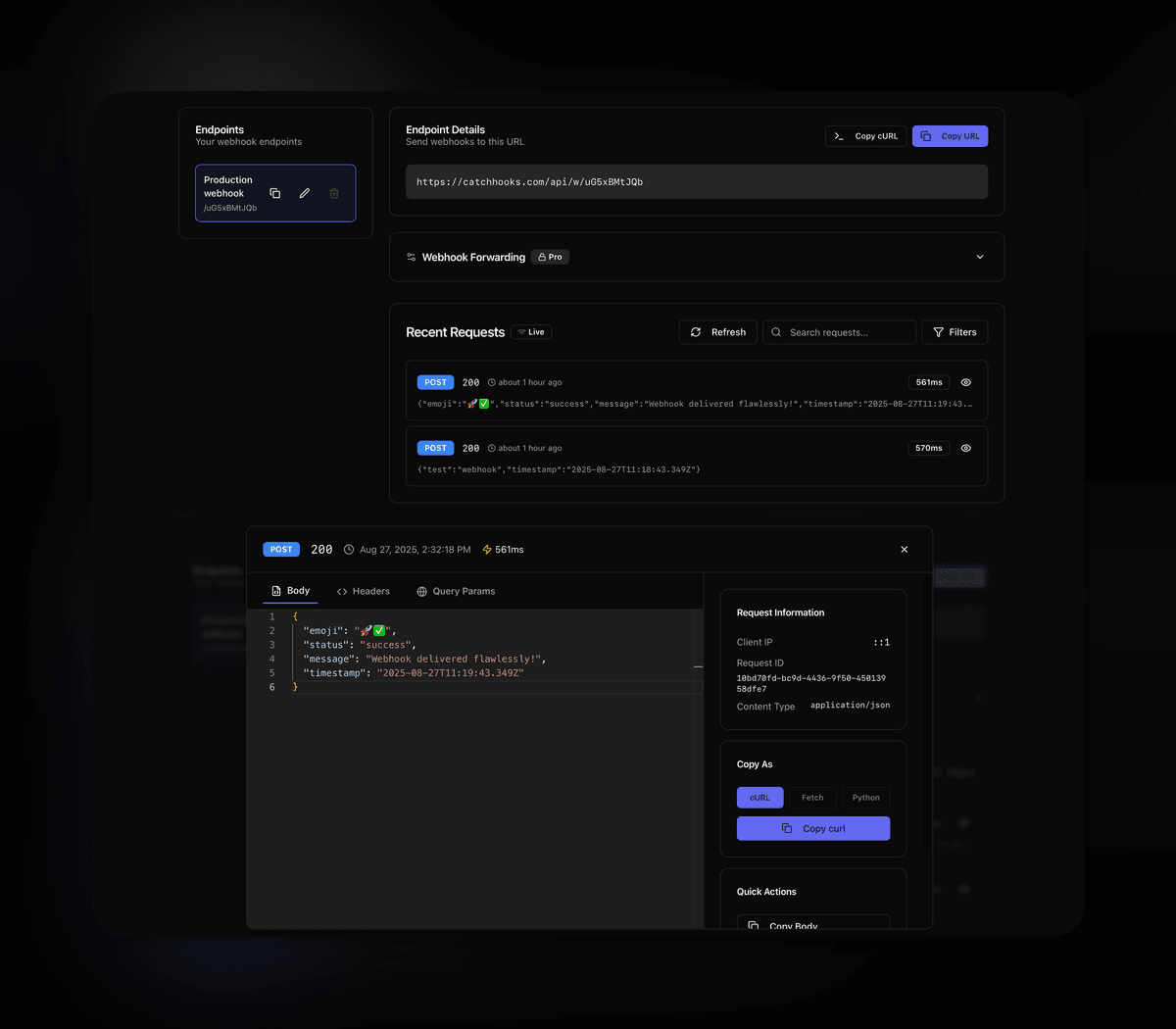 Catchhooks Free Webhook Testing Tool Test And Debug Webhooks Online